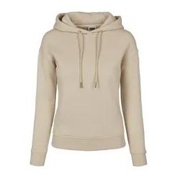 Kapuzenpullover Urban Classics "Urban Classics Damen Ladies Organic Hoody", Damen, Gr. XXL, sand, 100% Baumwolle, unifarben, normal, ohne Ausschnitt, Pullover Kapuzenpullover