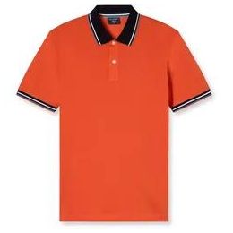 Poloshirt OLYMP "OLYMP Casual Wirk", Damen, Gr. M, orange, 100% Baumwolle, Shirts