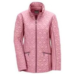 Steppjacke GOLDNER "Leicht wattierte Steppjacke", Damen, Gr. 50, rosa (altros&eacute;, rosenholz), Obermaterial: 100% Polyester PES., figurumspielend, Sonstiges, Jacken Steppjacke, Modern intepretierter Rautenstepp