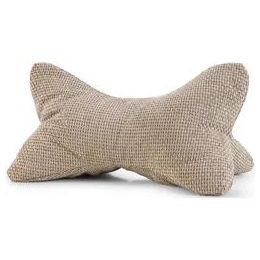 Nackenkissen MAGMA HEIMTEX "ARLO Leseknochen", taupe, B:0cm H:0cm L:42cm &Oslash;:22cm, Faserb&auml;llchen (Polyester), Polyamid, Polyester, Funktionskissen, Ergonomisches und kuscheliges Nackenkissen sowie Buch-/Tabletst&uuml;tze