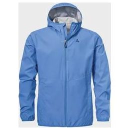 Sch&ouml;ffel Outdoorjacke SCH&Ouml;FFEL "Jacket Style Migandi MNS", Herren, Gr. 50, 8625, blau, Oberstoff: 100% Polyester; (Membran: Thermoplastisches Polyurethan), regular fit, hoch geschlossener Ausschnitt, Jacken Outdoorjacke