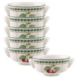 Villeroy & Boch Tasse VILLEROY & BOCH "Suppentassen French Garden Fleurence 240 ml 6er Set bunt", bunt, 6 tlg., Porzellan, Trinkgef&auml;&szlig;e, Tasse