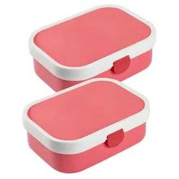 Lunchbox Mepal "Brotdosen mit Einsatz Campus 700 ml 2er Set", pink (pink, pink), Lebensmittelaufbewahrungsbeh&auml;lter, Lunchbox