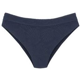 Bikini-Hose s.Oliver "Olivia", Damen, Gr. 34, N-Gr, blau (marine), Obermaterial: 94% Polyester, 6% Elasthan. Futter: 90% Polyester, 10% Elasthan, Strukturmuster, Badehosen Bikini-Hose, Mit Muschelstruktur