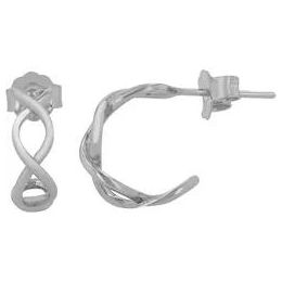 Adelia&acute;s Paar Ohrh&auml;nger ADELIA ́S "Damen Ohrringe &ndash; Ohrstecker Unendlichkeitszeichen aus 925 Silber", Damen, Gr. Damen, Silber 925 (Sterlingsilber), silber, Ohrringe, Perfekt als Geschenk zum einfach so
