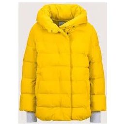 Madeleine Mode Steppjacke MADELEINE "Jacke Wattierte Steppjacke mit Volumen-Kragen", Damen, Gr. 38, gelb (sonnengelb), Obermaterial: 100% Polyester PES., Modern, normal, Jacken Steppjacke