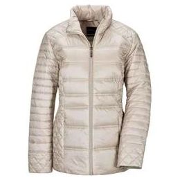 Steppjacke GOLDNER "&Uuml;bergangsjacke mit Muster-Mix", Damen, Gr. 54, beige (taupe), Obermaterial: 100% Polyamid PA., gerade, Jacken Steppjacke, RV Taschen