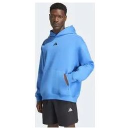 Kapuzensweatjacke Adidas PERFORMANCE "POWER OVERSIZE HOODIE", Herren, Gr. 3XL, ray blau, Obermaterial: 70% Baumwolle, 30% Polyester, normal, Rundhals, angesetztes B&uuml;ndchen, Sweatjacken