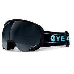 Skibrille YEAZ "Ski- und Snowboard-Brille schwarz/matt schwarz BLACK RUN", schwarz, Sportbrillen