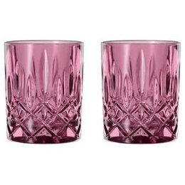 Whiskyglas Nachtmann "Whiskybecher Noblesse Vintage 295 ml 2er Set", lila (berry), 2 tlg., Glas, Trinkgef&auml;&szlig;e, Whiskyglas