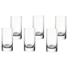 Schnapsglas Leonardo "Schnapsgl&auml;ser Easy+ 40 ml 6er Set transparent", bunt (transparent), Glas, Trinkgef&auml;&szlig;e