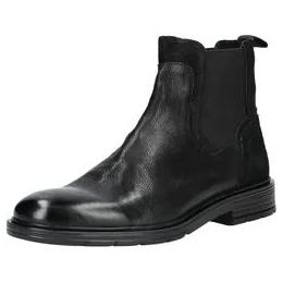 Stiefelette Bullboxer "Bullboxer Stiefelette Leder/Textil", Damen, Gr. 42, schwarz, Leder, Textil, Schuhe Stiefelette