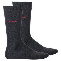 Kurzsocken Hugo "Socken 2P RS UNI CC 2er Pack", Herren, Gr. 43-46, grau, Obermaterial: 83% Baumwolle CO. 15% Polyamid PA. 2% Elasthan EL., Socken