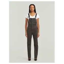 G-Star Raw Jumpsuit G-STAR "Slim Latzhose", Damen, Gr. XXS, Normalgr&ouml;&szlig;en, asfalt gd, Obermaterial: 50% Baumwolle, 48% Baumwolle, 2% Elasthan, Overalls Jumpsuit