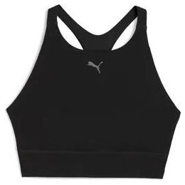 Sport-BH Puma "SHAPELUXE High Neck BH Damen", Damen, Gr. M, N-Gr, schwarz, Obermaterial: 82% Nylon, 18% Elasthan. Futter: 94% Polyester, 6% Elasthan, eng, BHs Sport-BH