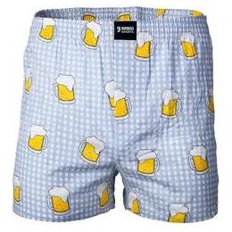 Webboxer Happy Shorts "Web-Boxershorts 1er Pack", Damen, Gr. M, bunt (bier), Obermaterial: 100% Baumwolle CO., Unterhosen