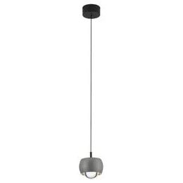 NOVA LUCE Pendelleuchte "CONGA", grau, 1, &Oslash; 9,6cm H: 140cm, 1 Stk., Leuchten, Pendelleuchte