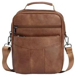Umh&auml;ngetasche Babista "Tasche BELIN", Herren, Gr. B/H/T: 24cm 1, braun (hellbraun), Obermaterial: 100% Polyurethan PU., Taschen Umh&auml;ngetasche