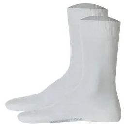 Kurzsocken Hudson "Socken 2er Pack", Herren, Gr. 43-46, wei&szlig;, Obermaterial: 75% Baumwolle CO. 23% Polyamid PA. 2% Elasthan EL., Socken