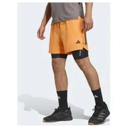Shorts Adidas PERFORMANCE "D4T PrimeLft SH", Herren, Gr. M, L&auml;nge 7, pure orange, Obermaterial: 89% Polyester, 11% Elasthan, Hosen Shorts