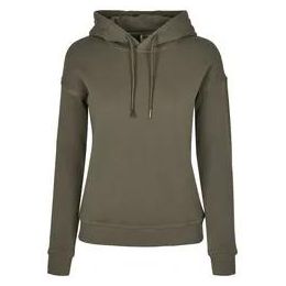 Kapuzenpullover Urban Classics "Urban Classics Damen Ladies Organic Hoody", Damen, Gr. XL, olive, 100% Baumwolle, unifarben, normal, ohne Ausschnitt, Pullover Kapuzenpullover