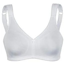 Sassa Mode Sport-BH SASSA "Sport BH ohne B&uuml;gel SPORTS BRAS", Damen, Gr. 75, Cup B, wei&szlig;, Stoff, Obermaterial: 82% Polyamid PA. 18% Elasthan EL., BHs Sport-BH