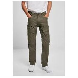 Cargohose BRANDIT "Brandit Herren Adven Slim Fit Cargo Pants", Damen, Gr. XXL, US-Gr&ouml;&szlig;en, olive, 98% Baumwolle, 2% Elasthan, unifarben, normal, Hosen Cargohose