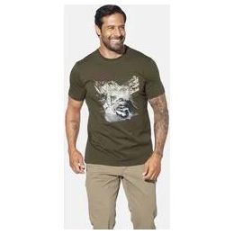T-Shirt Jan Vanderstorm "T-Shirt HAKSE", Herren, Gr. XXL, gr&uuml;n (oliv), Obermaterial: 100% Baumwolle CO., Shirts T-Shirt