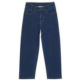 Regular-fit-Jeans Minymo "Regular-fit-Jeans MIJeans Regular", M&auml;dchen, Gr. 128, N-Gr, blau (denim), Obermaterial: 80% Baumwolle CO. 19% Polyester PES. 1% Elasthan EL., Jeans