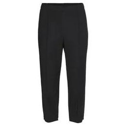 Caprihose GOLDNER "Kurzgr&ouml;&szlig;e Sportive 7/8-Hose mit Biesen", Damen, Gr. 24, K-Gr, schwarz, Obermaterial: 100% Polyester COOLMAX(R) PES(Coolmax)., normal, Hosen Caprihose, Ohne