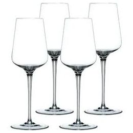 Wei&szlig;weinglas Nachtmann "Wei&szlig;weingl&auml;ser ViNova 380 ml 4er Set transparent", bunt (transparent), Kristallglas, Trinkgef&auml;&szlig;e, Wei&szlig;weinglas