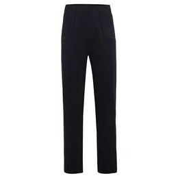 Stoffhose GOLDNER "Sportive Loungehose, elastischer Bund", Damen, Gr. 54, N-Gr, blau (marine), Obermaterial: 60% Baumwolle CO. 35% Polyester PES. 5% Elasthan EL., normal, Hosen Stoffhose, Breiter Schlupfbund