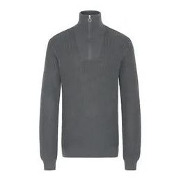 Troyer Blend "Troyer BHDENO HALFZIPP", Herren, Gr. 3XL, grau (iron gate), Obermaterial: 50% Baumwolle CO. 50% Polyacryl PAN., Pullover Troyer