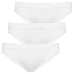 Slip Jockey "Slip Seamfree Bikini Slips 3P 3er Pack", Damen, Gr. M, wei&szlig;, Obermaterial: 93% Polyamid PA. 7% Elasthan EL., Unterhosen Slip