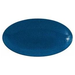 Servierplatte Seltmann Weiden "Servierplatte Life Fashion 33x18 cm", blau (classic blau), L:32,9cm, Porzellan, Servierplatten, Servierplatte