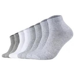 Kurzsocken s.Oliver "Socken 8er Pack", Herren, Gr. 43-46, bunt (grau, wei&szlig;), Obermaterial: 62% Baumwolle CO. 36% Polyester PES. 2% Elasthan EL., Socken
