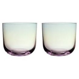Villeroy & Boch Glas "Wassergl&auml;ser Like Glass 280 ml 2er Set", bunt (pearl), 2 tlg., Glas, LIKE. BY VILLEROY & BOCH, Trinkgef&auml;&szlig;e, GlaeserSet Trinkglas