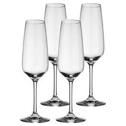Villeroy & Boch Sektglas VILLEROY & BOCH "Sektgl&auml;ser Voice Basic 360 ml 4er Set transparent", bunt (transparent), Glas, Trinkgef&auml;&szlig;e