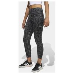 Trainingstights Adidas SPORTSWEAR "FUTURE ICONS 7/8 LEGGINGS SOFT TOUCH", Jungen, Gr. 140, N-Gr, schwarz, grau six, grau four,, Obermaterial: 89% Polyester, 11% Elasthan, 7/8-L&auml;nge, Hosen