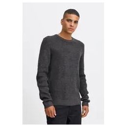 Strickpullover Blend "BHPullover", Herren, Gr. M, schwarz, Grobstrick, 80% Polyacryl, 20% Nylon, meliert, Basic, regular fit normal, Rundhals, weit, Pullover Strickpullover, Klassischer Grobstrickpullover mit Rundhalsausschnitt