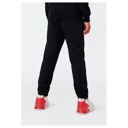 Jogginghose Champion "ICONS Straight Hem Pants", M&auml;dchen, Gr. XL (164/170), N-Gr, nbk, Obermaterial: 73% Baumwolle, 27% Polyester, Hosen Jogginghose, mit Rei&szlig;verschluss, sportlicher Stil, f&uuml;r Kinder