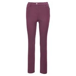 Schlupfhose GOLDNER "Leichte Baumwollschlupfhose MARTHA", Damen, Gr. 54, N-Gr, lila (aubergine), Obermaterial: 98% Baumwolle CO. 2% Elasthan EL., Casual, Hosen Schlupfhose, keine/nicht relevant