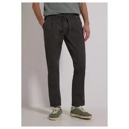 Stoffhose Street One MEN, Herren, Gr. 33, L&auml;nge 34, industrial grau, Web, 98% Baumwolle, 2% Elasthan, unifarben, regular fit lang, Hosen Stoffhose, Middle Waist