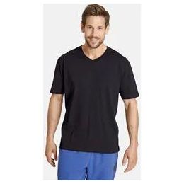 T-Shirt Jan Vanderstorm "Doppelpack T-Shirt OSMO", Herren, Gr. 7XL, schwarz, Obermaterial: 100% Baumwolle CO., regular fit normal, V-Ausschnitt, Shirts T-Shirt