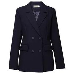 Longblazer SURI FREY "Blazer SFY Freyday", Damen, Gr. S, blau (blau 500), Obermaterial: 70% Baumwolle CO. 27% Polyester PES. 3% Elasthan EL., Blazer Longblazer