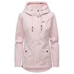 Outdoorjacke Ragwear "Alvena Summer YOUMODO", Damen, Gr. XL (42), hellpink, Obermaterial: 100% Polyester. Innenfutter: 100% Polyester, figurumspielend h&uuml;ftbedeckend, hoch geschlossener Ausschnitt, abgesteppte Kante, Jacken Outdoorjacke, Wasserdichte und atmungsaktive &Uuml;bergangsjacke