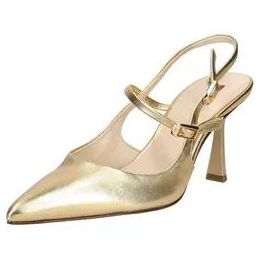 H&ouml;gl Slingpumps H&Ouml;GL "H&ouml;gl Pumps Leder", Damen, Gr. 39, gold, Leder, Schuhe Slingpumps