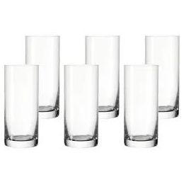 Glas Leonardo "Trinkgl&auml;ser Easy+ 380 ml 6er Set transparent", bunt (transparent), Glas, Trinkgef&auml;&szlig;e, GlaeserSet Trinkglas