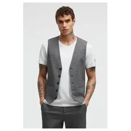 Anzugweste CMPD, Herren, Gr. XXL, grau melange check, Interlock, Material: 64% Viskose, 31% Polyester, 5% Elasthan, Futter: 50% Baumwolle, 50% Polyester, kariert, slim fit normal, Westen Anzugweste, mit Paspeltaschen