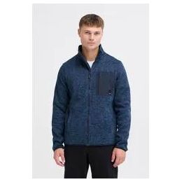 Cardigan Blend "BHMelfe", Herren, Gr. S, marineblaus, Fleece, 100% Polyester, meliert, normal normal, ohne Ausschnitt, elastischer Bund, Strickjacken, Gem&uuml;tliche Fleecejacke mit Taschen